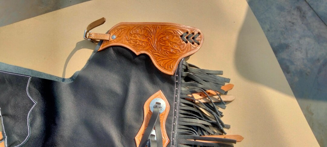 Black Chaps With Western Western Show Chaps Western Chinks Western ...