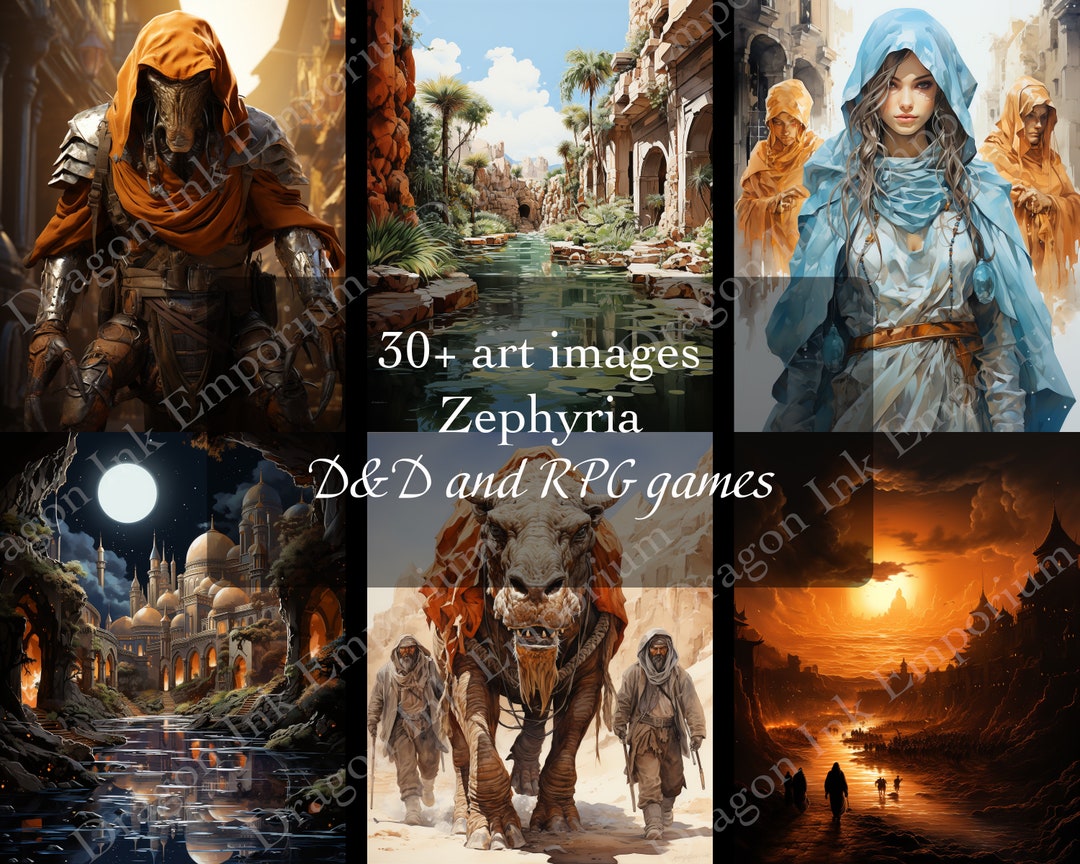 Zephyria: Art and Write-up Pack - Unleash Your Tabletop Adventure ...