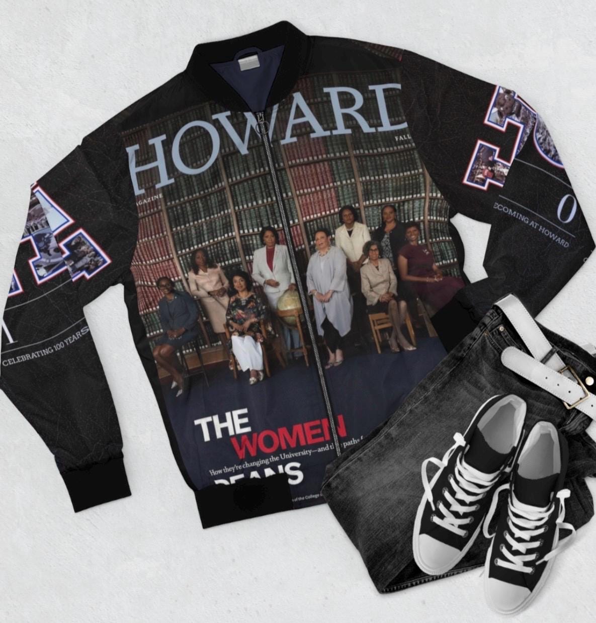 Custom Bomer Jacket Howard University Woman Deans Collection ( 100th ...