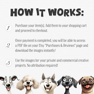 Funny and Cute Dogs Clipart Bundle, Dog PNG, Cartoon Dog, Watercolor ...