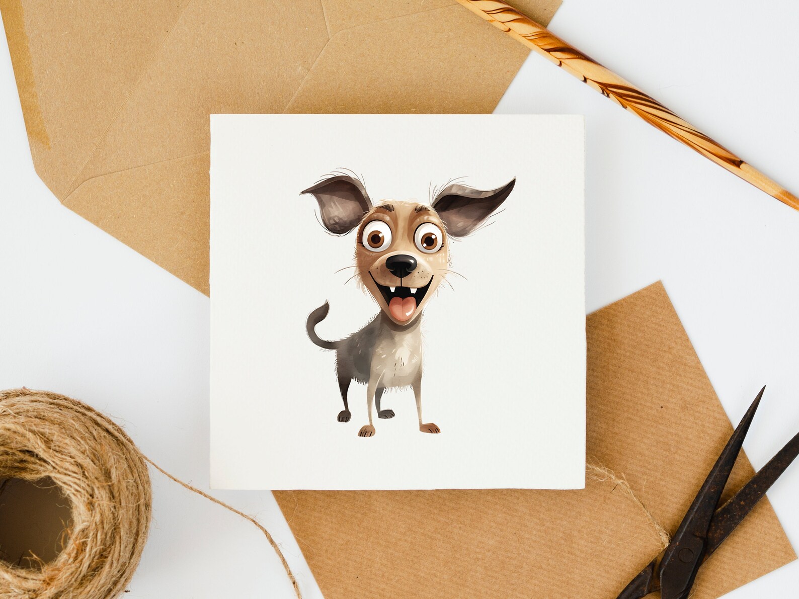 Funny and Cute Dogs Clipart Bundle, Dog PNG, Cartoon Dog, Watercolor ...