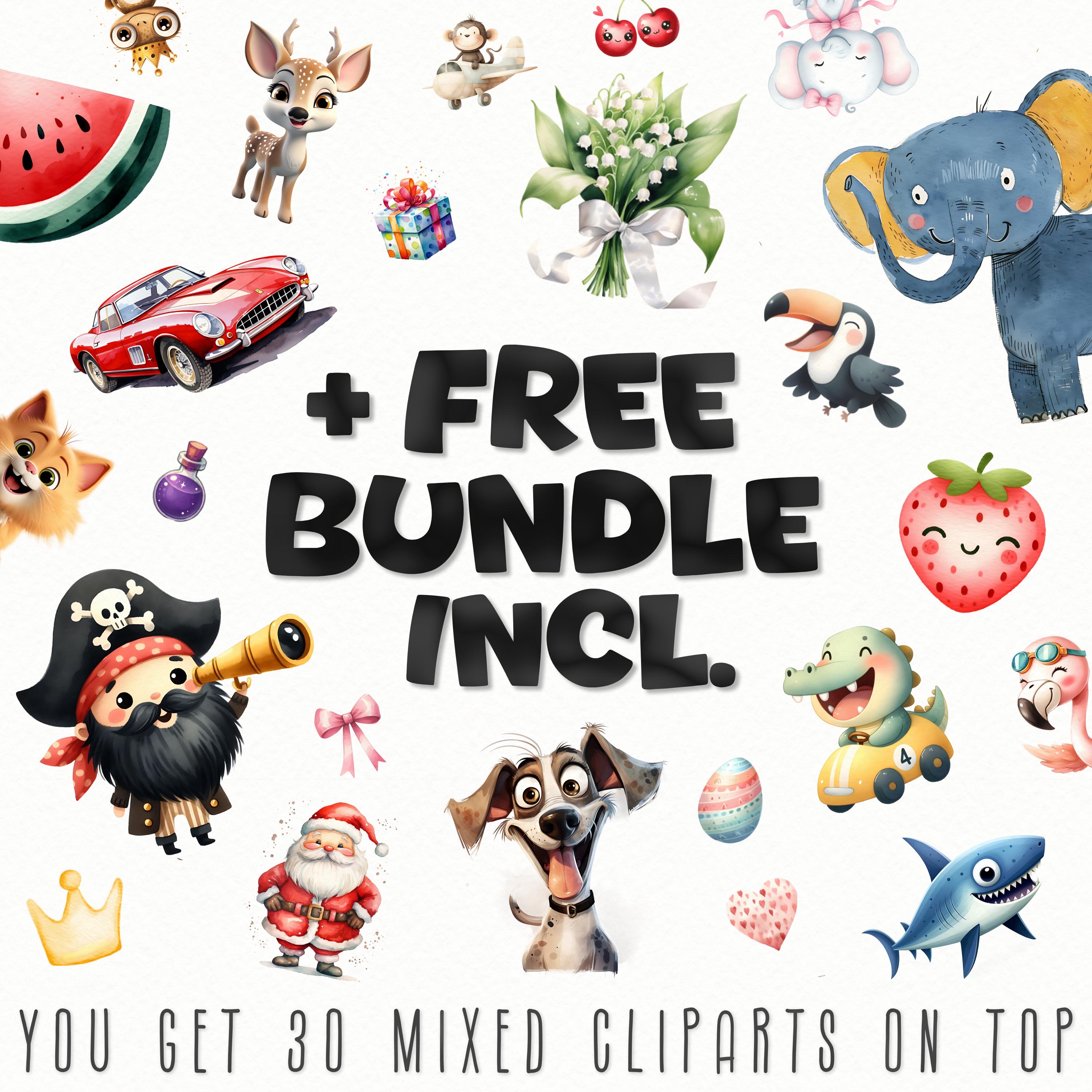 Various Kids Clipart Bundle, School Kids PNG, Little Cartoon Kids ...