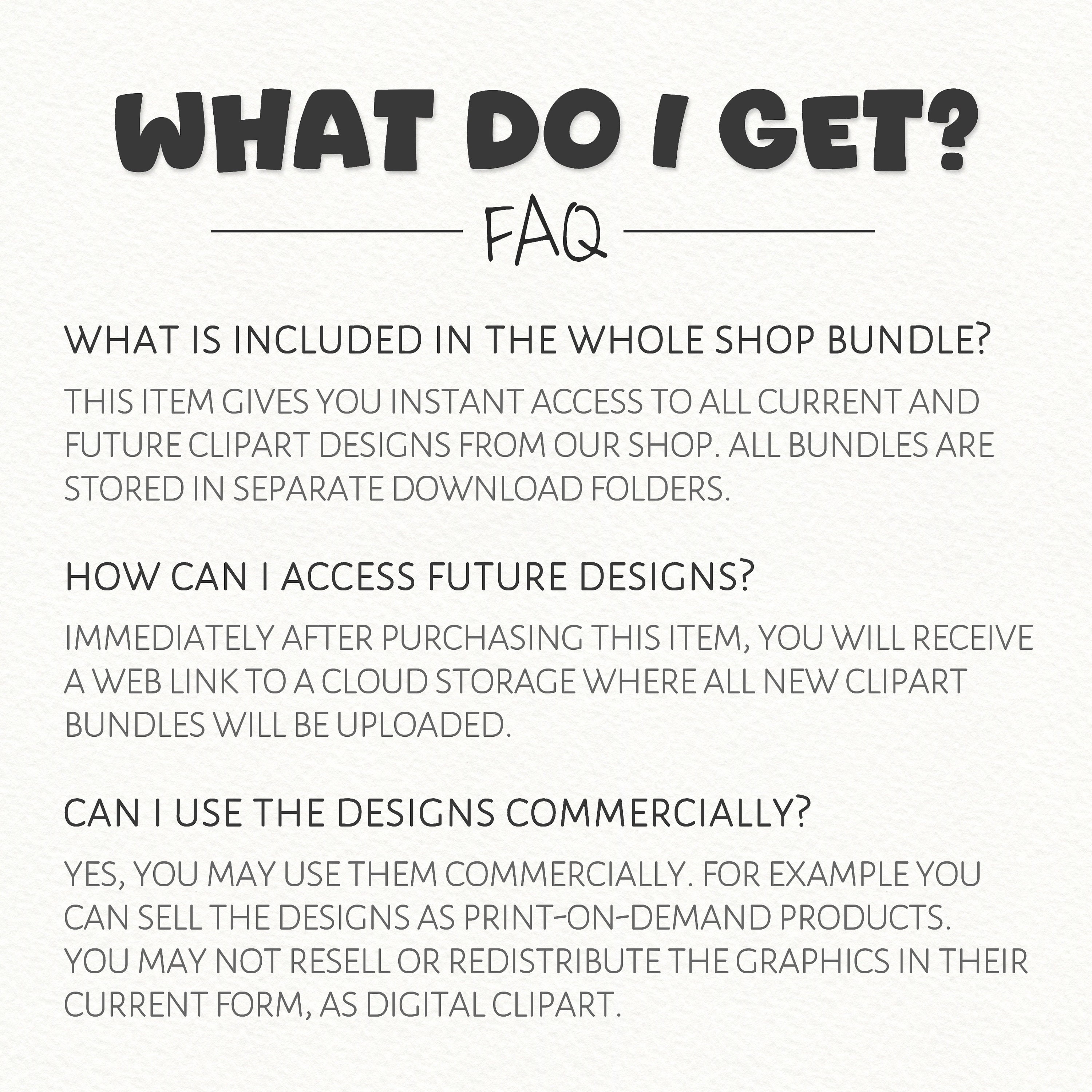 Whole Shop Mega Clipart Bundle, Image Files & Designs, High Quality PNG ...