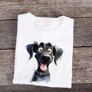 Funny and Crazy Dog Clipart Bundle, Dogs PNG, Watercolor Puppy Graphics ...