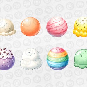 Tasty Ice Cream Clipart Bundle, Ice Cream Builder DIY, Popsicle PNG ...