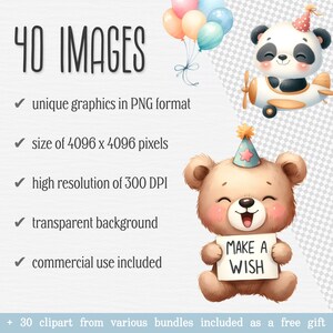 Happy Birthday Clipart Collection, Cute Baby Animals, Birthday Card ...