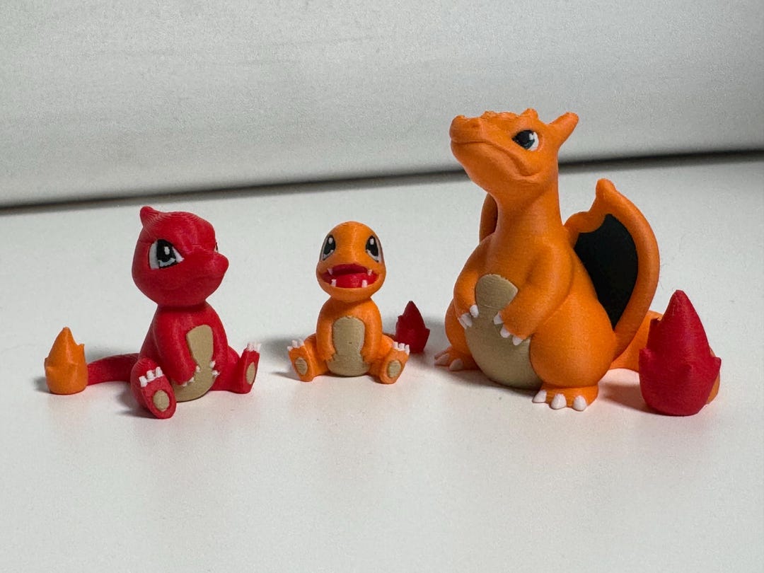 Chibi Charmander Evolution Line - Etsy
