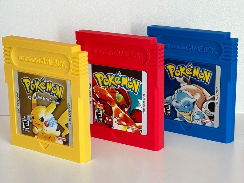 GIANT Pokemon Gen 1 Cartridge Art - Etsy