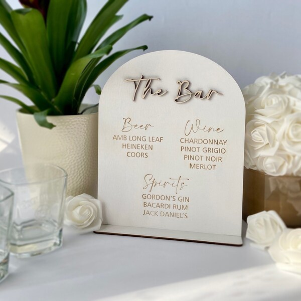 Wedding Bar Sign - Etsy