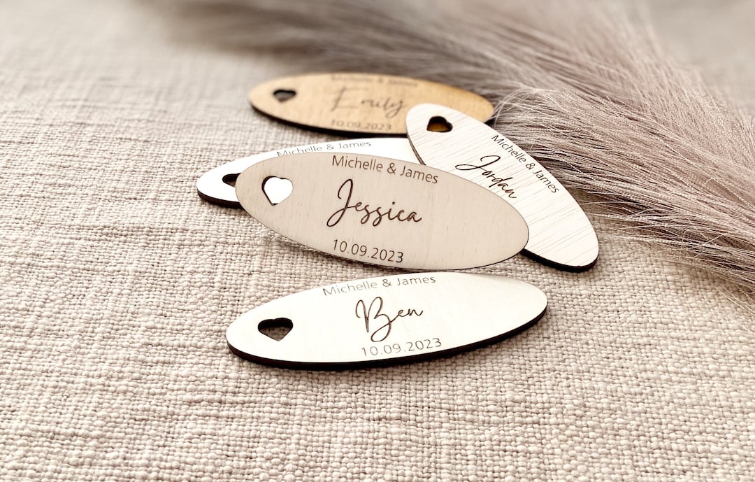Wedding Table Name Tags Guest Place Cards Table Place Name - Etsy
