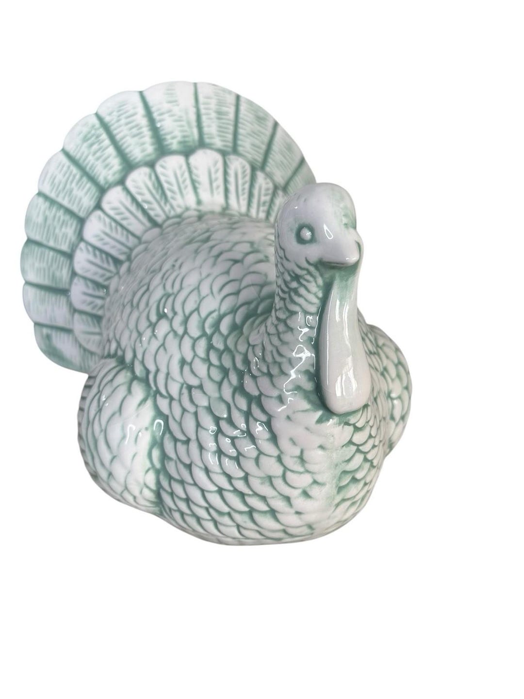 Light Green Ceramic Harvest Turkey Tabletop Centerpiece Decor - Etsy