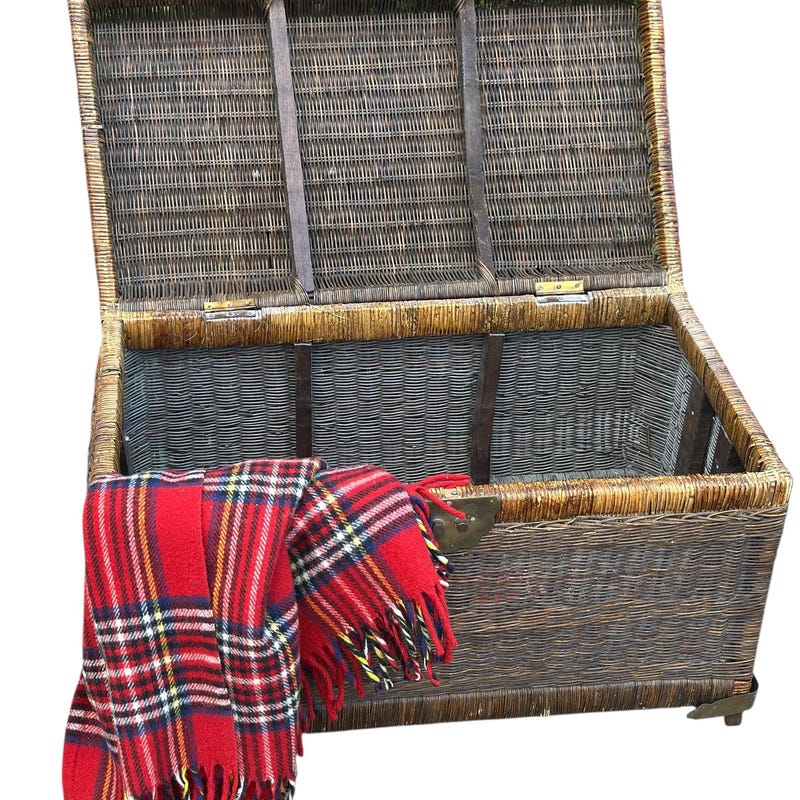 Wicker Blanket Chest - Etsy