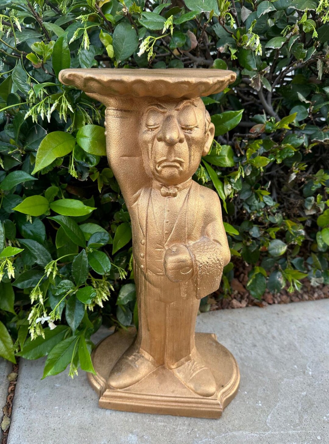 Niles the Butler Serving Statue Table Gold Pedestal the Nanny Universal ...