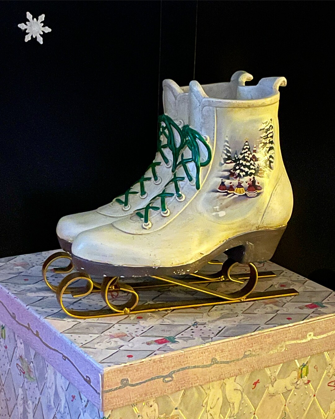 Vintage Ice Skates Decor - Etsy