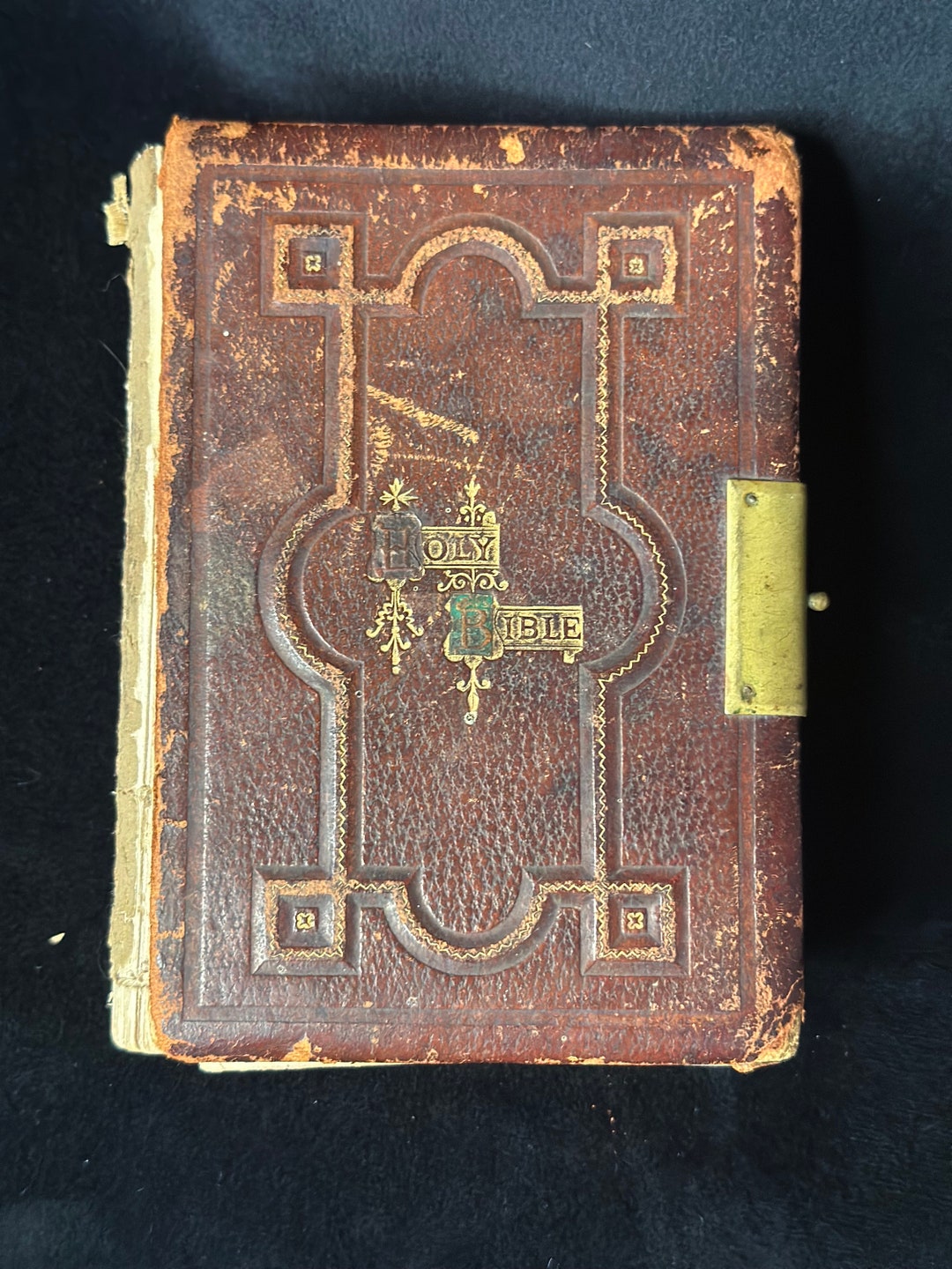 Antique Pocket Bible With Brass Clasp - Etsy
