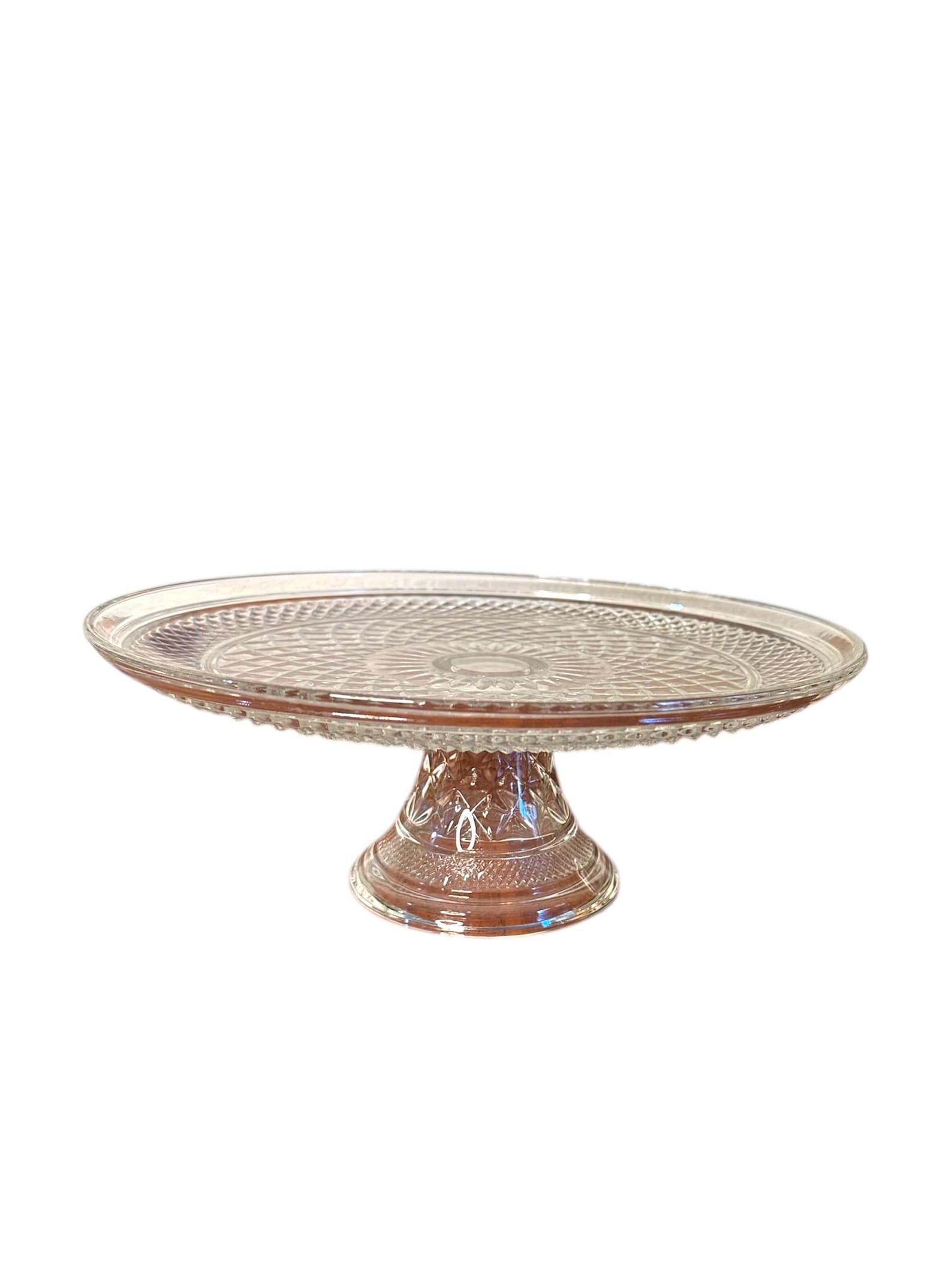 Vintage Wexford Anchor Hocking Clear Cake Plate - Etsy