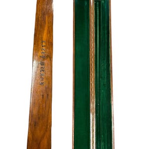Vintage Hand Crafted Wooden Pool Cue Box With Brass Piano Hinge ...