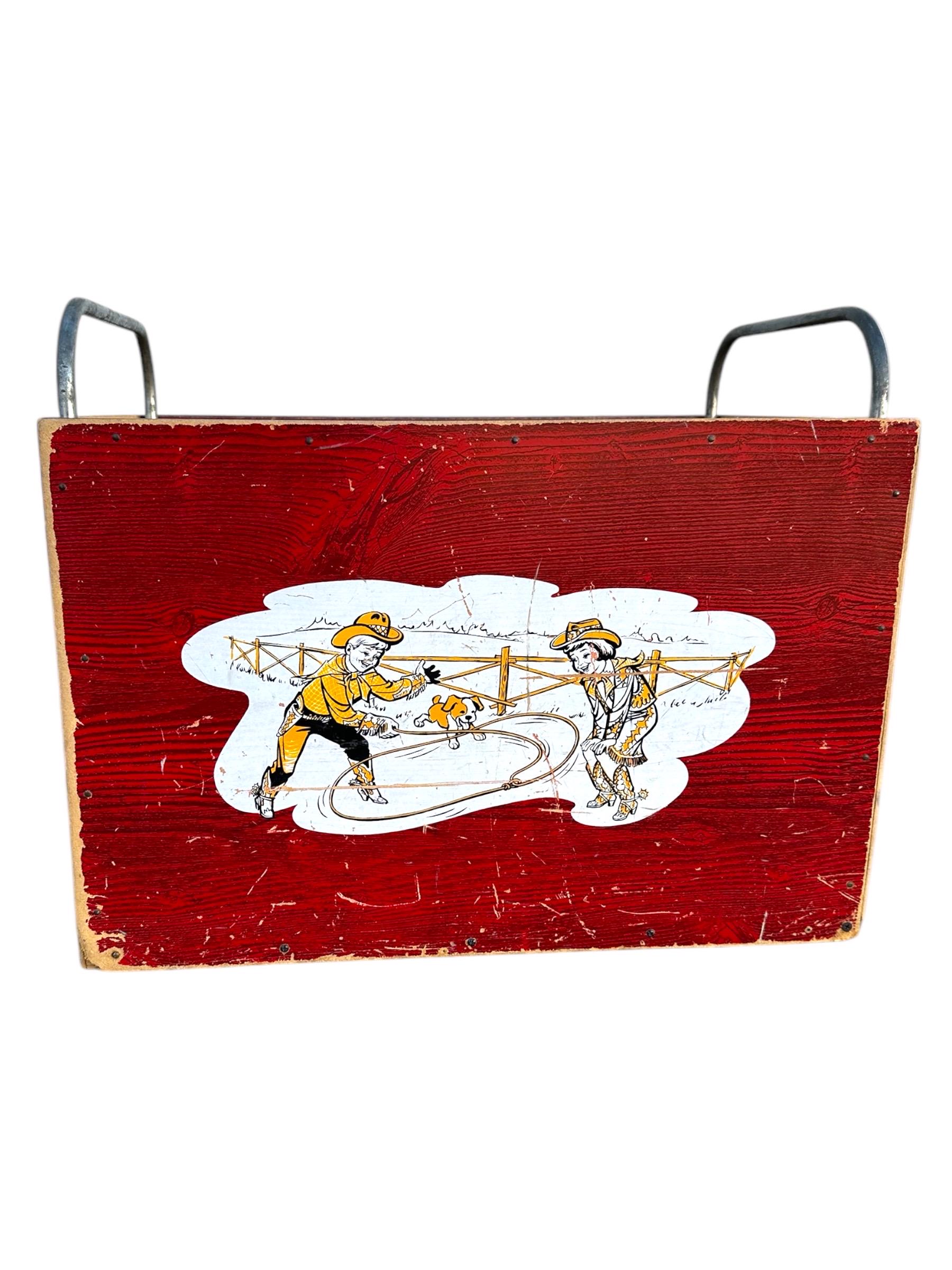 Rare 1950s Wooden Toy Box - Etsy