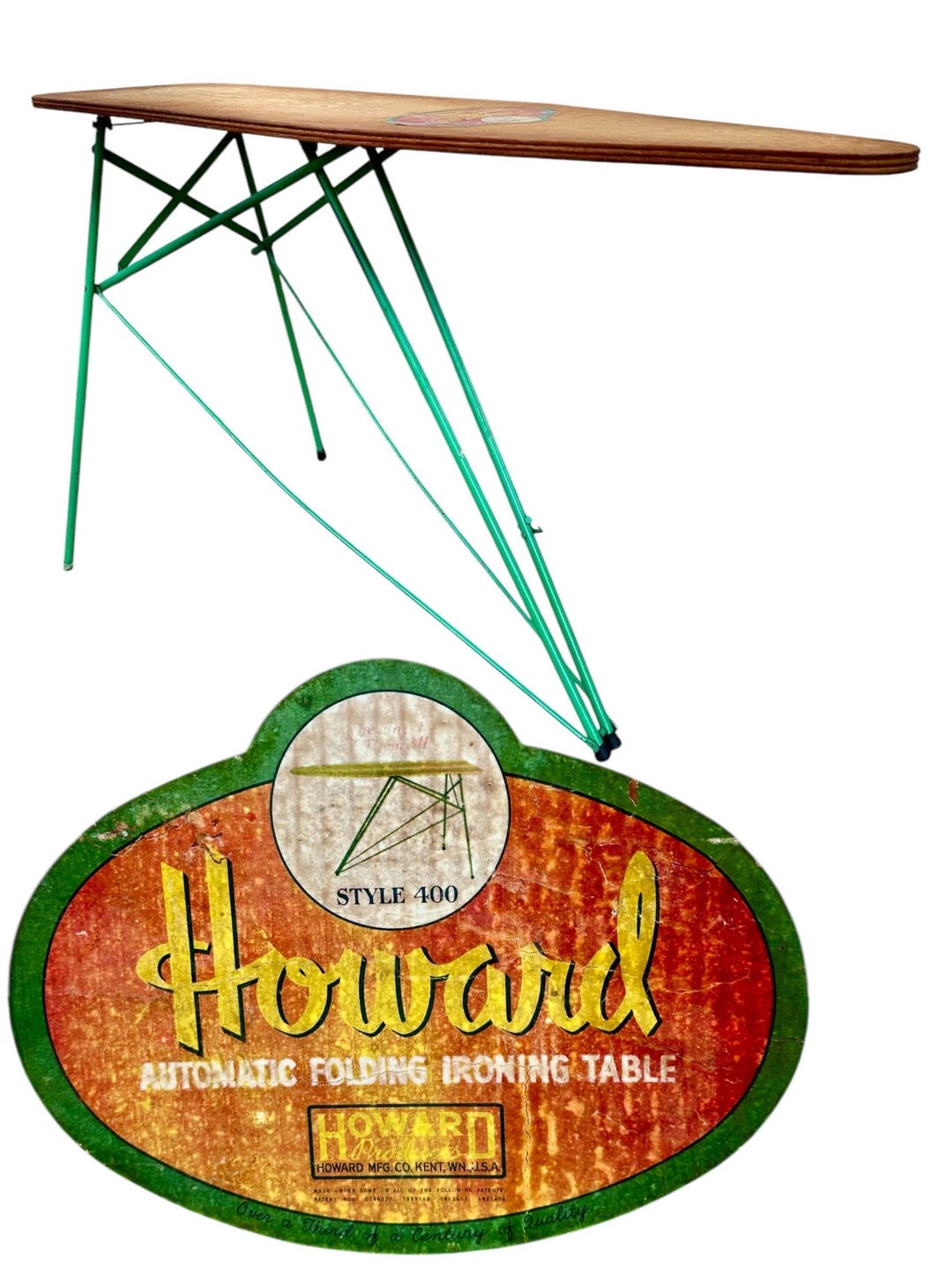 1950s Wooden Ironing Board by Howard Automatic Folding Table Style 400 ...