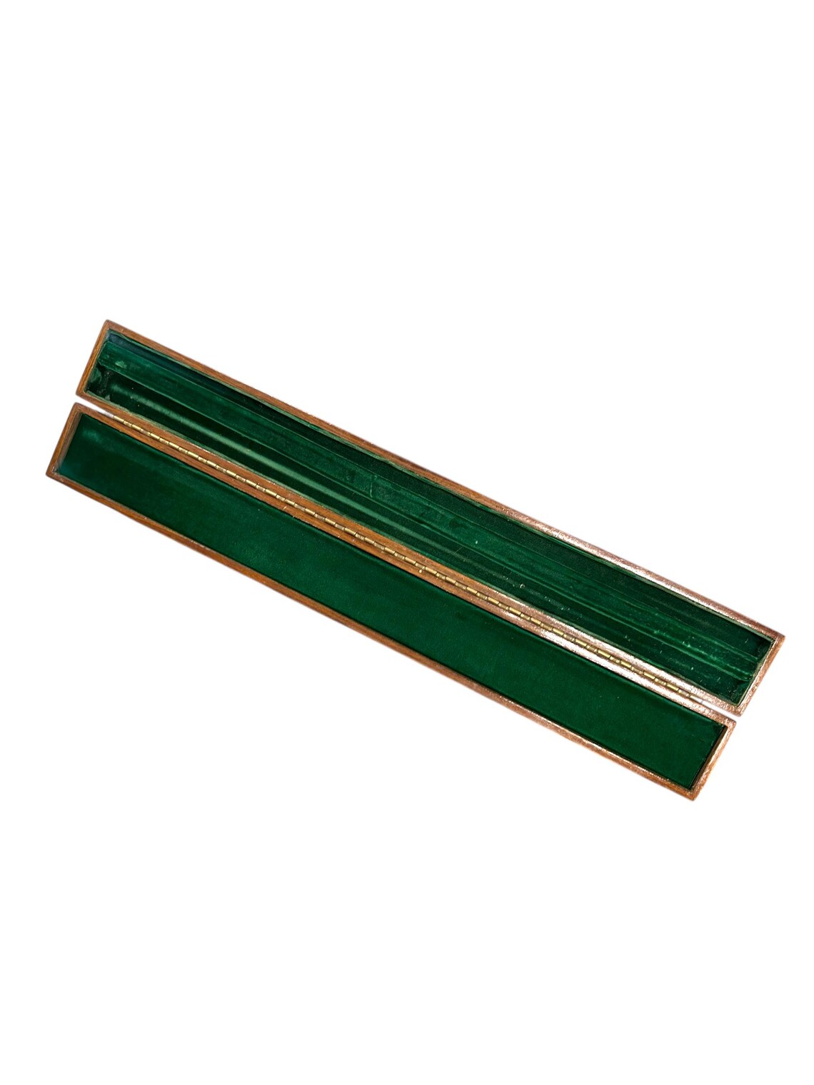Vintage Hand Crafted Wooden Pool Cue Box With Brass Piano Hinge ...