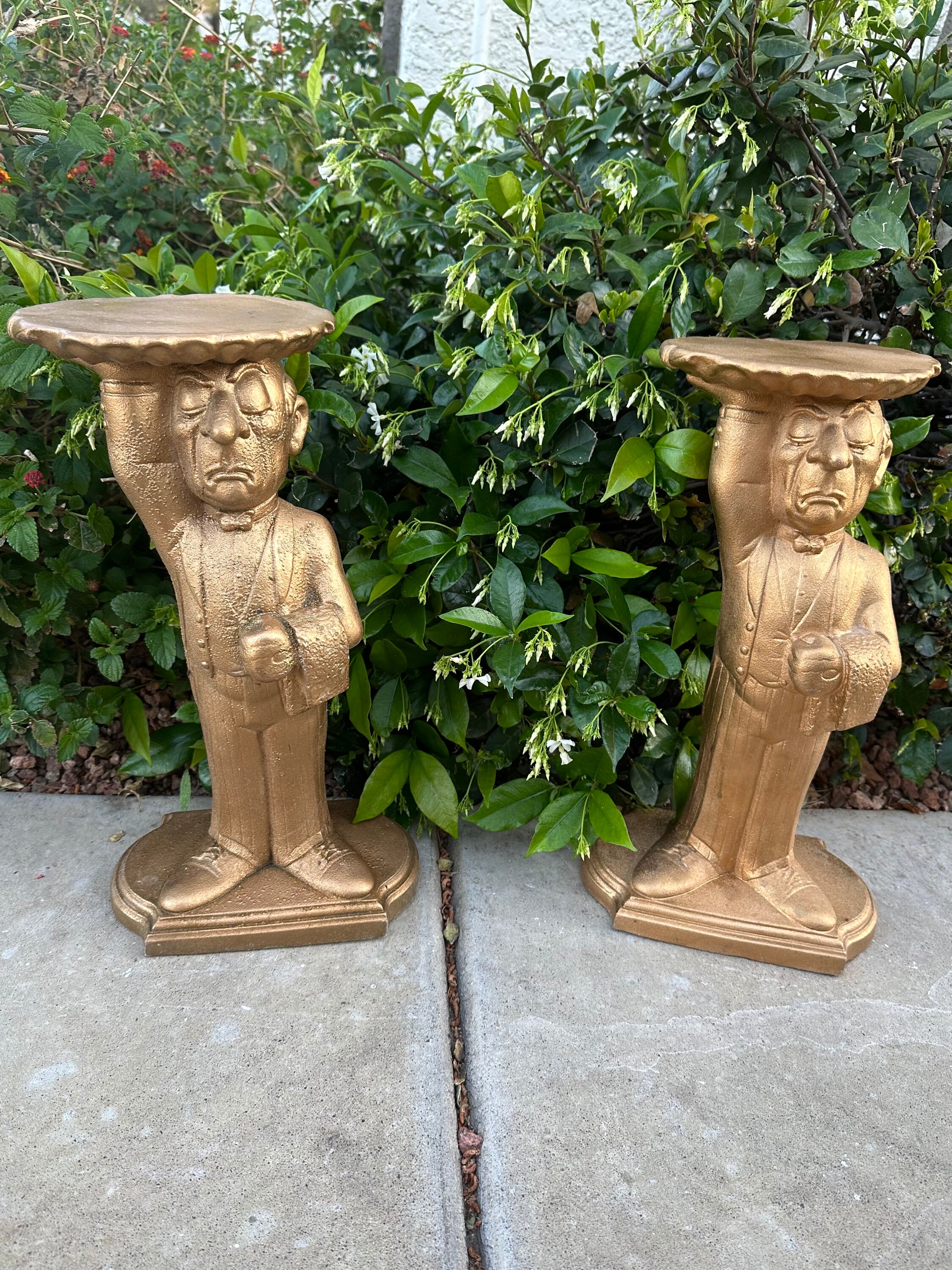 Niles the Butler Gold Serving Statue - Etsy