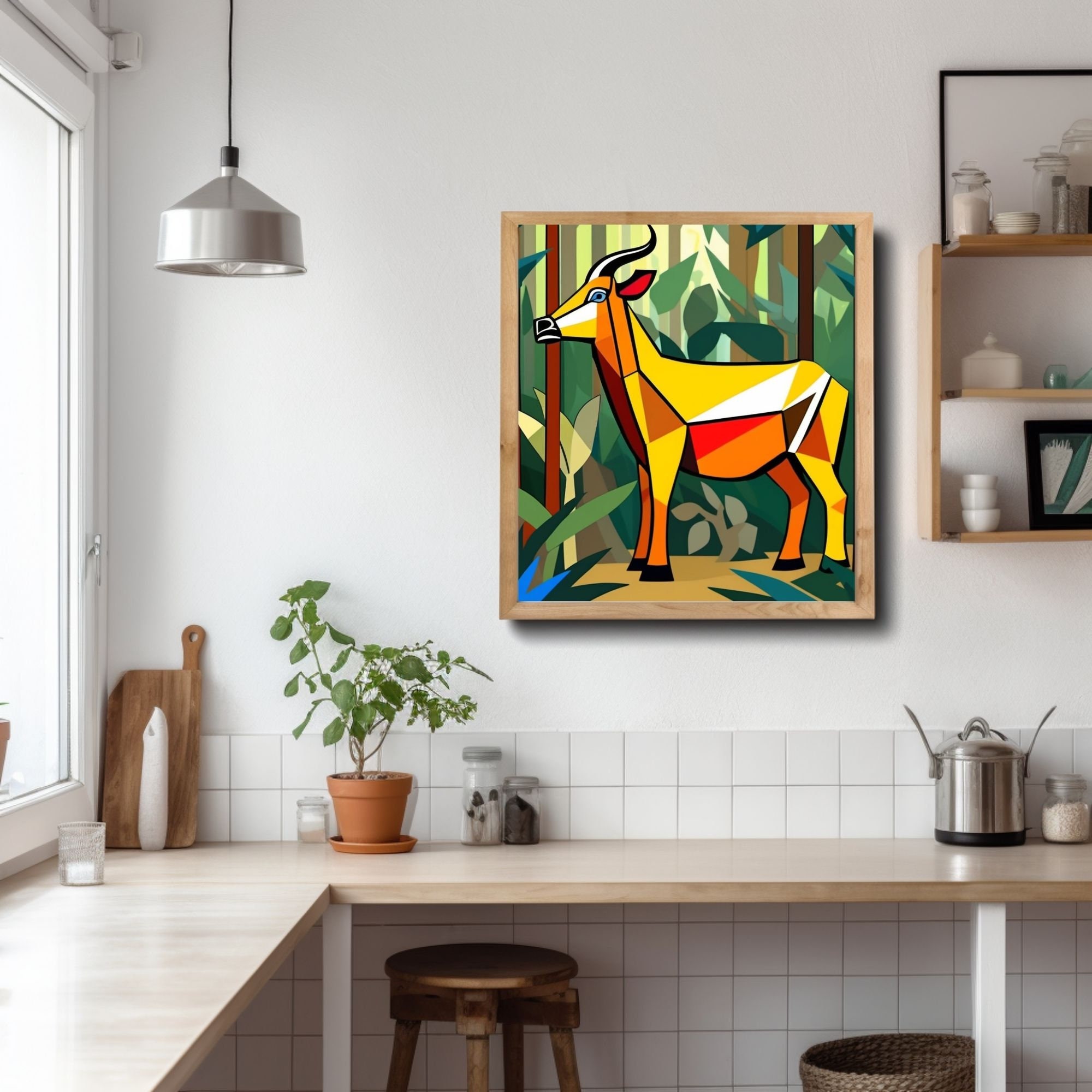 Bongo Wall Art Modern Prints Printable Arts Cubism Art Living Room Kids ...