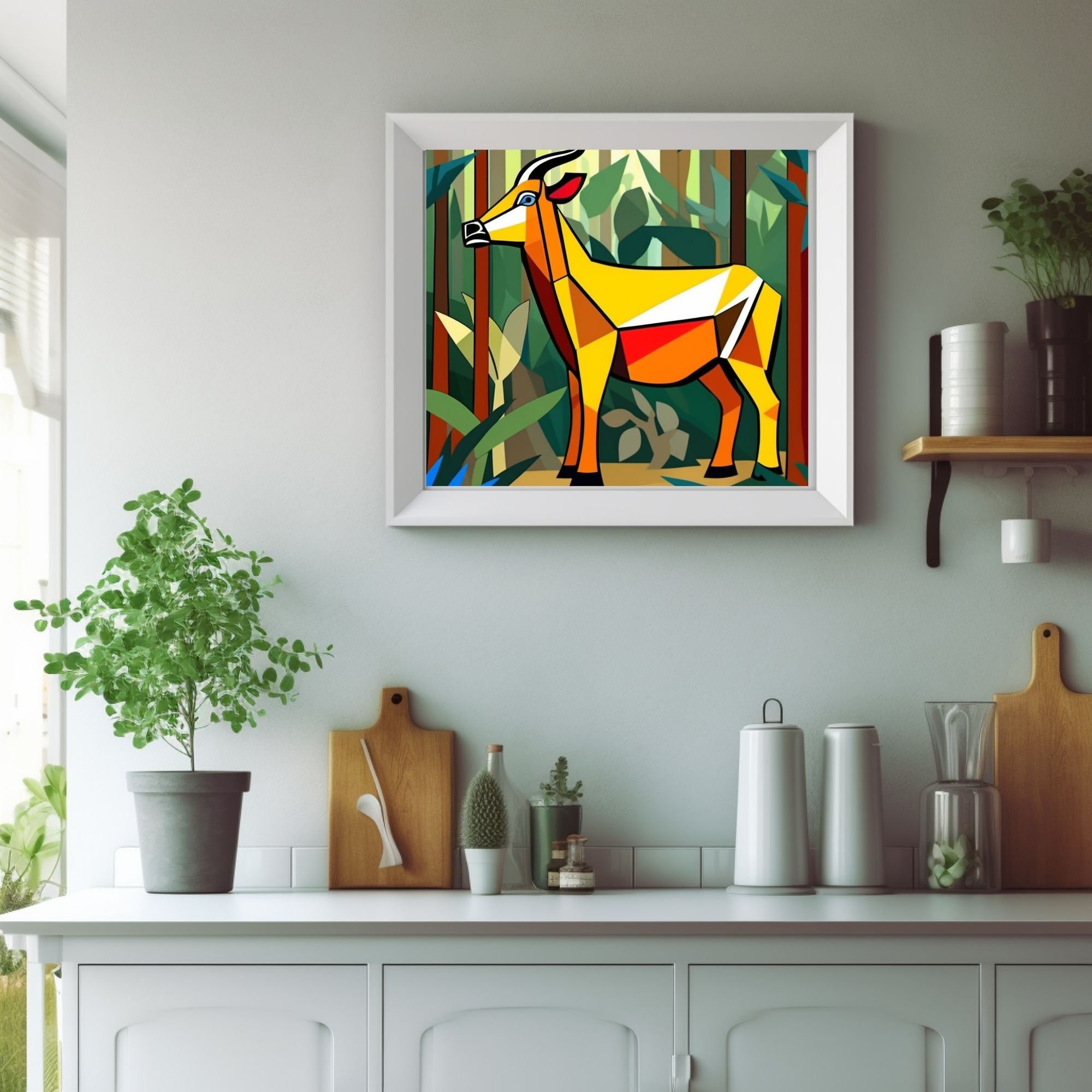 Bongo Wall Art Modern Prints Printable Arts Cubism Art Living Room Kids ...