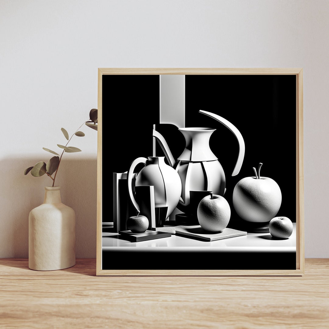 Still Life Apples on the Table Wall Art, Modern Prints, Printable Arts ...