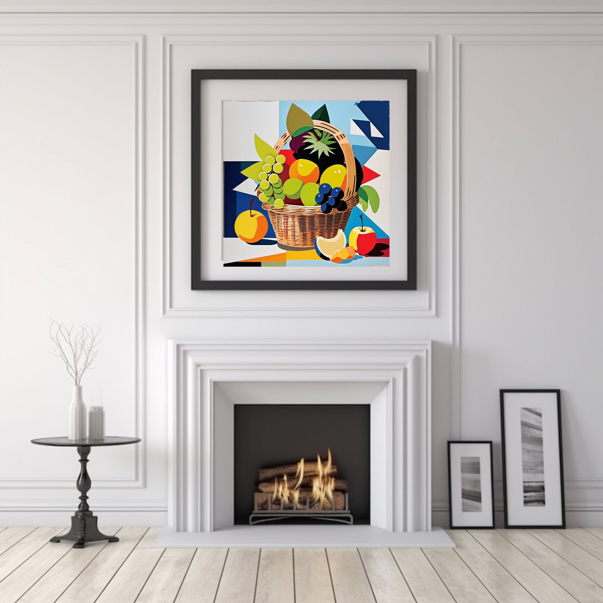 Basket of Fruit Wall Art Prints Home Decor Instant Custom Wall Art ...