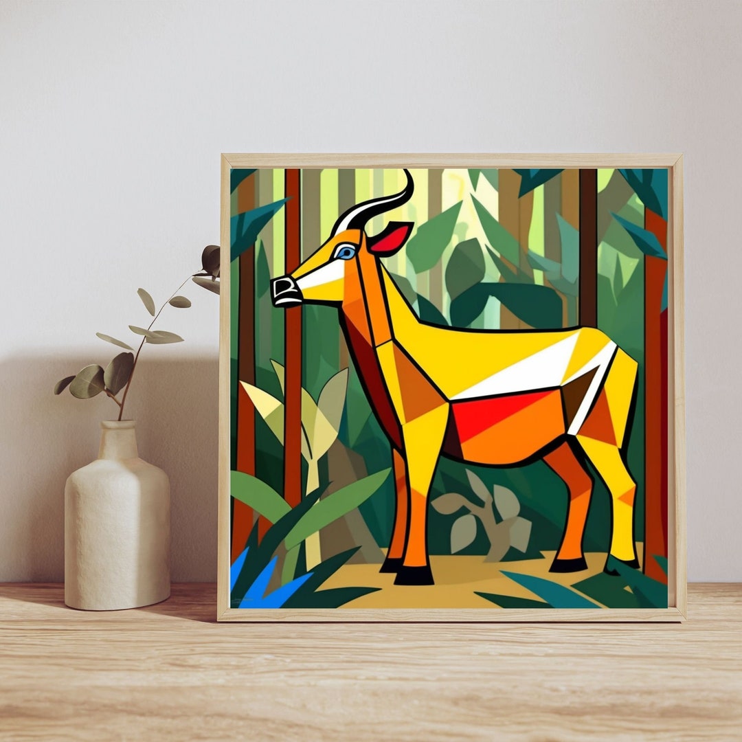 Bongo Wall Art Modern Prints Printable Arts Cubism Art Living Room Kids ...