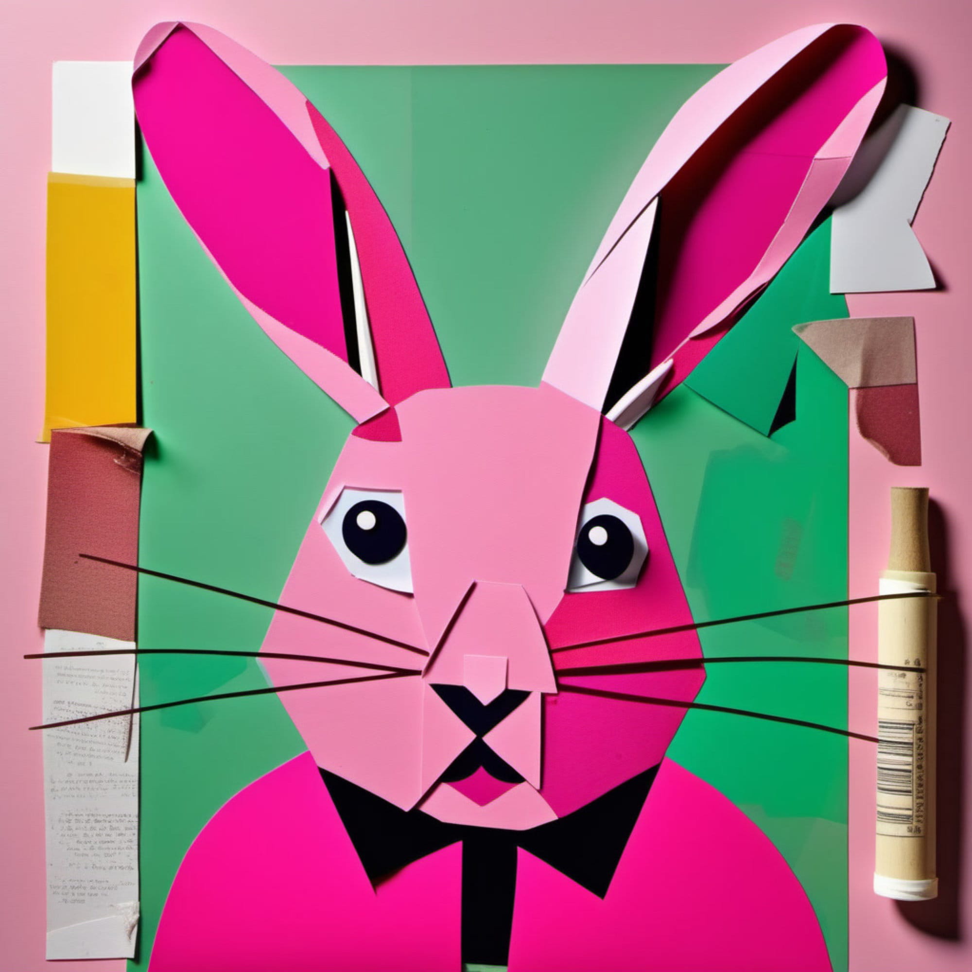 Rabbit Wall Art for Childs Room Picasso Rabbit Illustration - Etsy