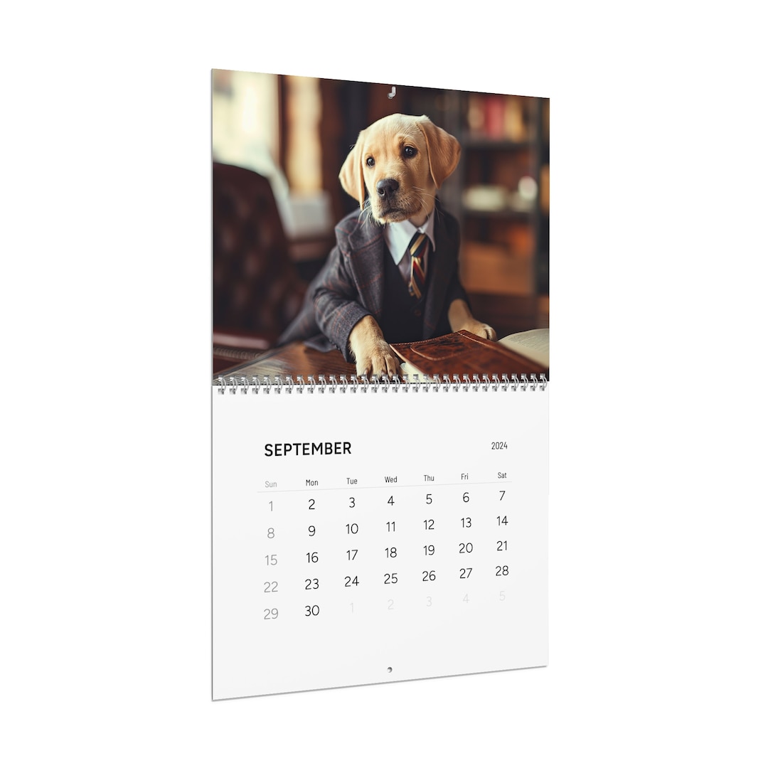 Corporate Canines 2024 Calendar, Animal Calendar, Dog Calendar, Puppy ...