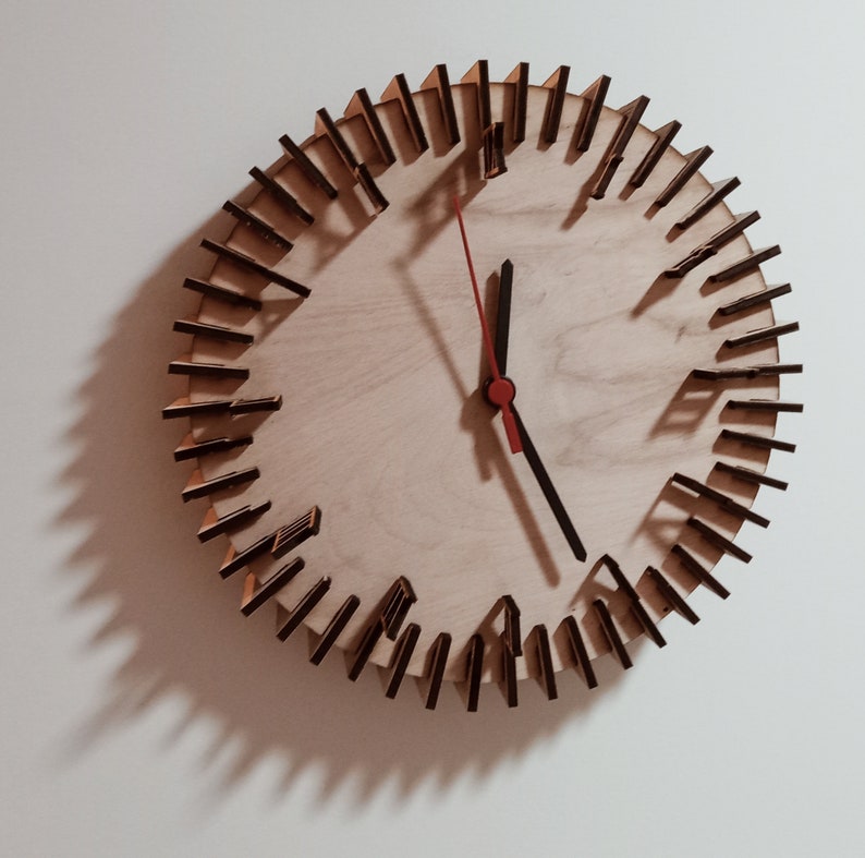 Wooden Special Design Clock - Etsy
