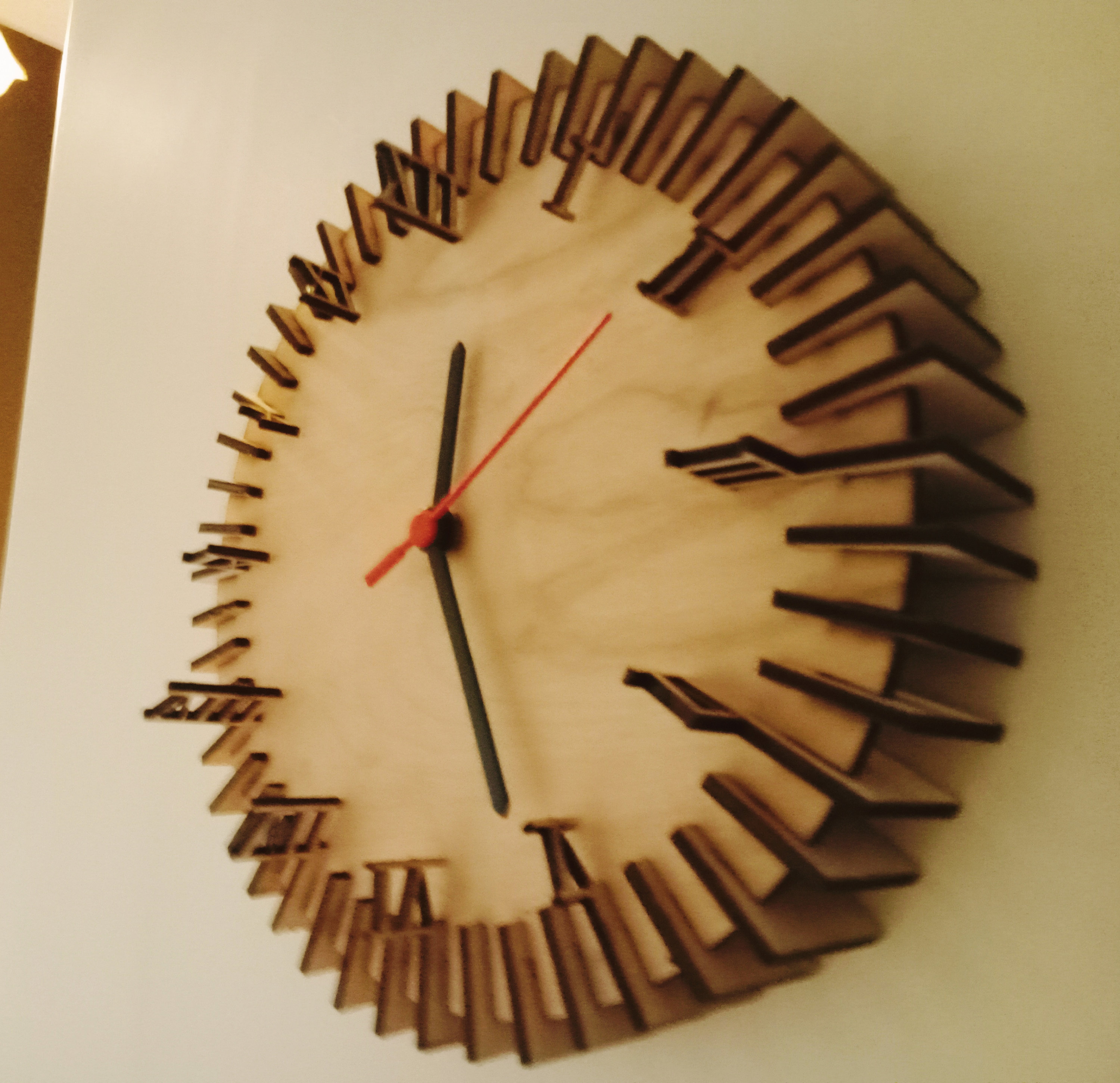 Wooden Special Design Clock - Etsy