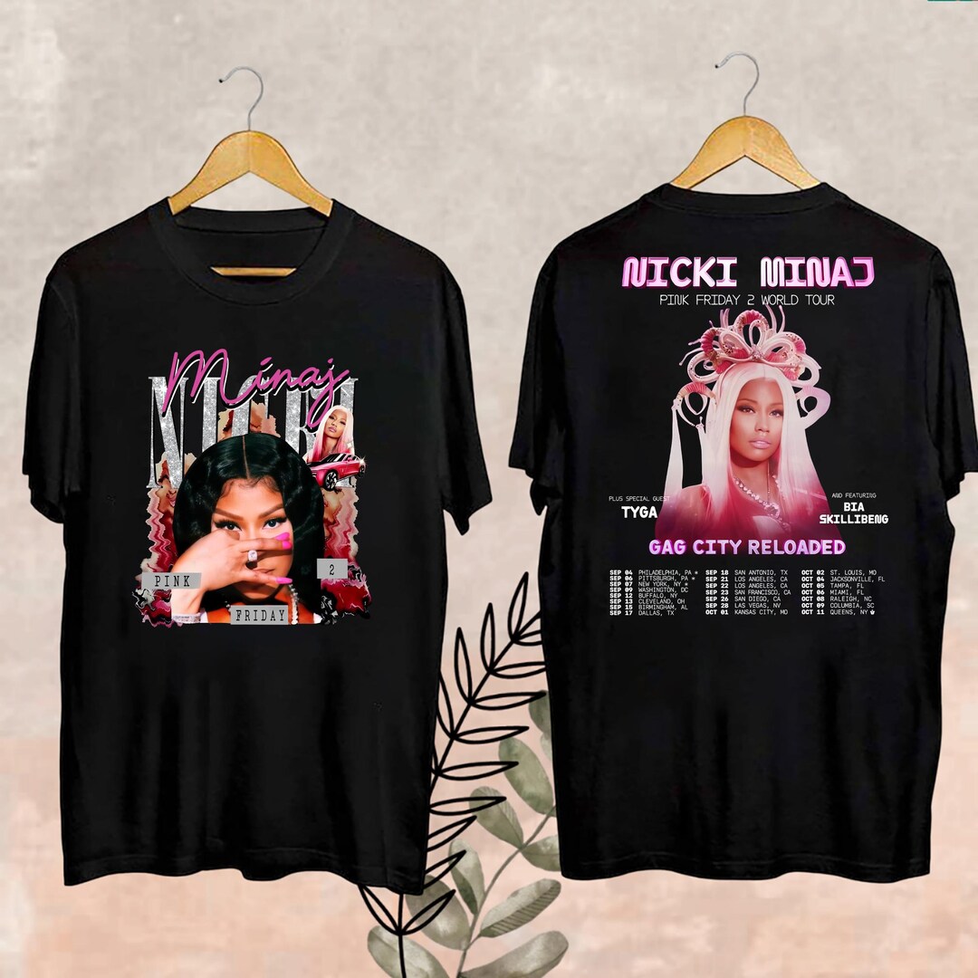 2024 Nicki Minaj Tour T-shirt, Nicki Minaj Pink Friday 2 Concert Shirt ...