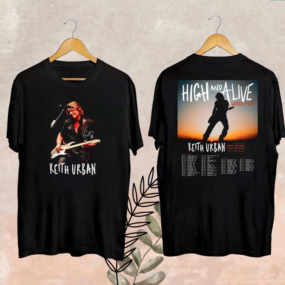 2025 Keith Urban High and Alive Tour Shirt, Keith Urban Country Music ...