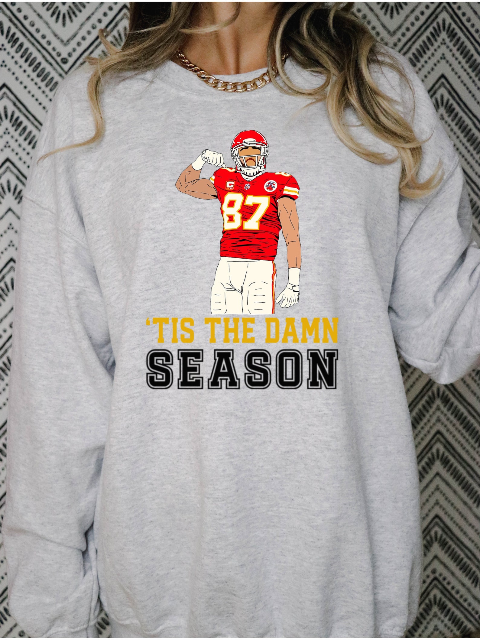 Travis Kelce- Tis the Damn Season - Etsy