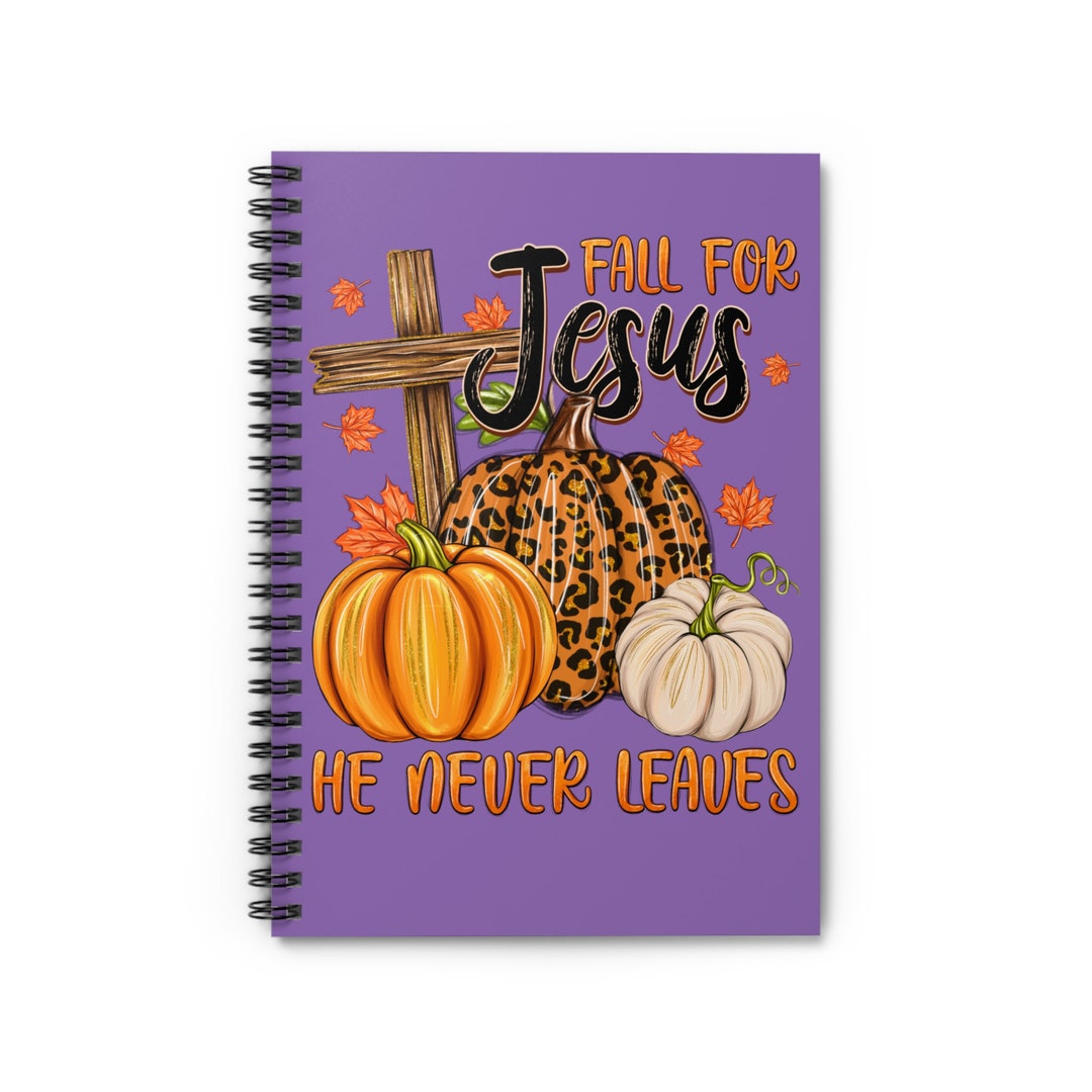 Fall in Love With Jesus Spiral Notebook Ruled Line - Etsy