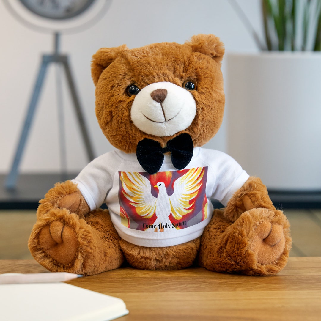 Come Holy Spirit Teddy Bear With T-shirt - Etsy
