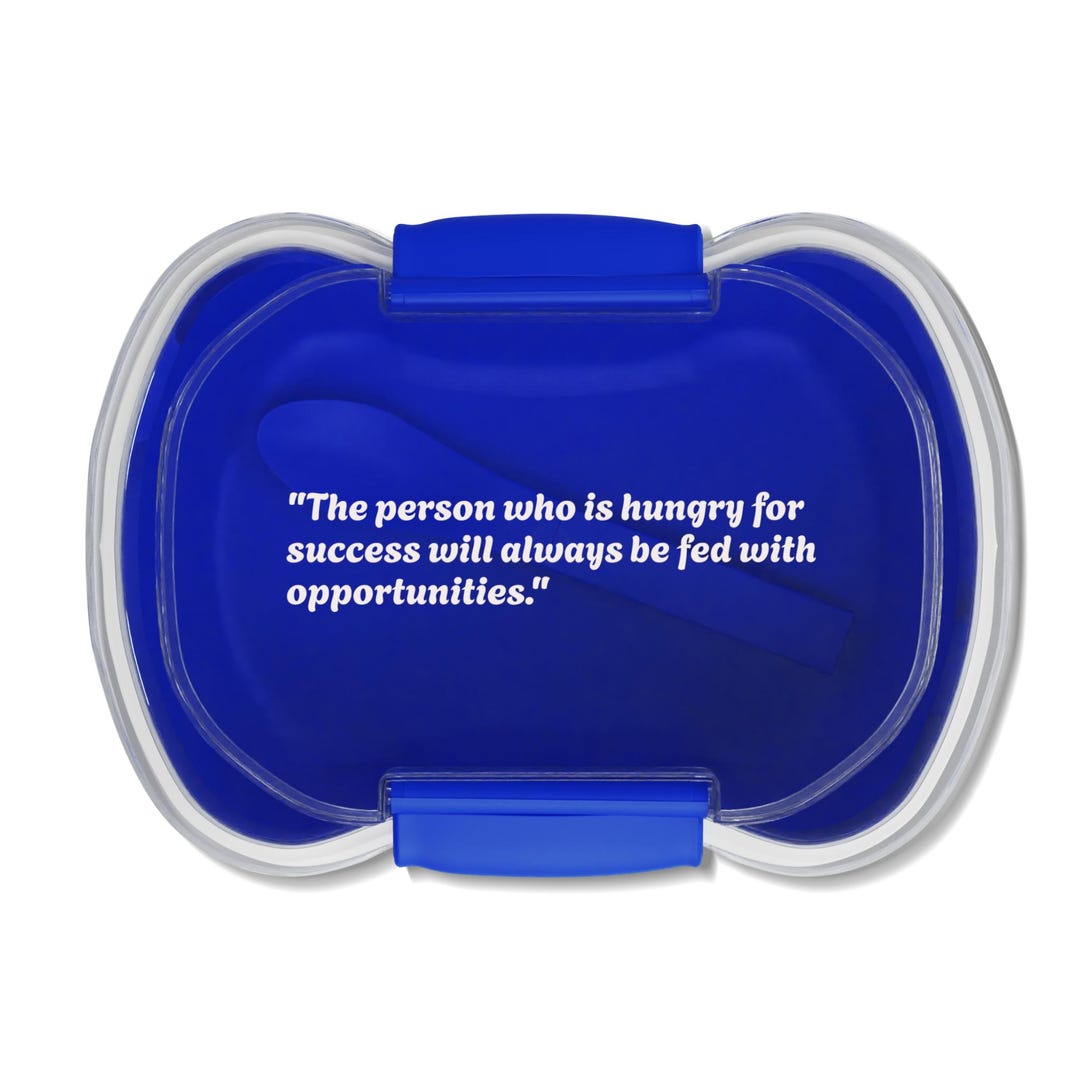 Motivational Message Two-tier Bento Box - Meal Prep Container for Lunch ...
