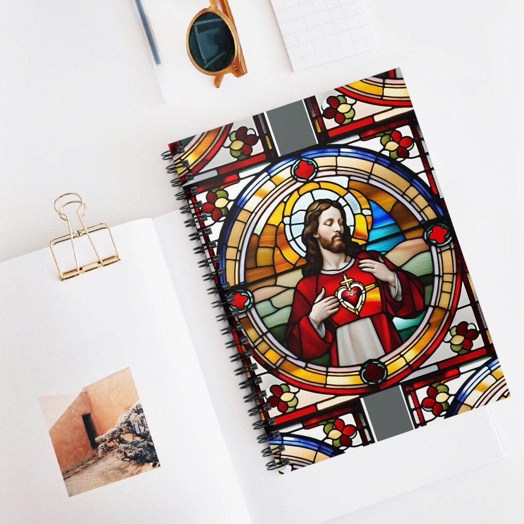 Sacred Heart of Jesus Journal, Catholic Prayer Notebook, Christian ...