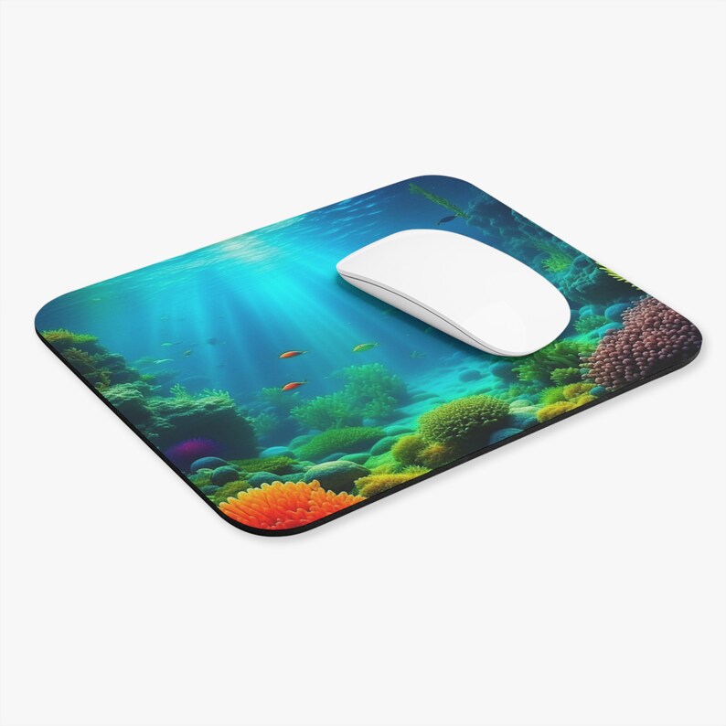 Underwater Wonderland Mouse Pad Ocean Mouse Pad Marine Mouse Pad for ...