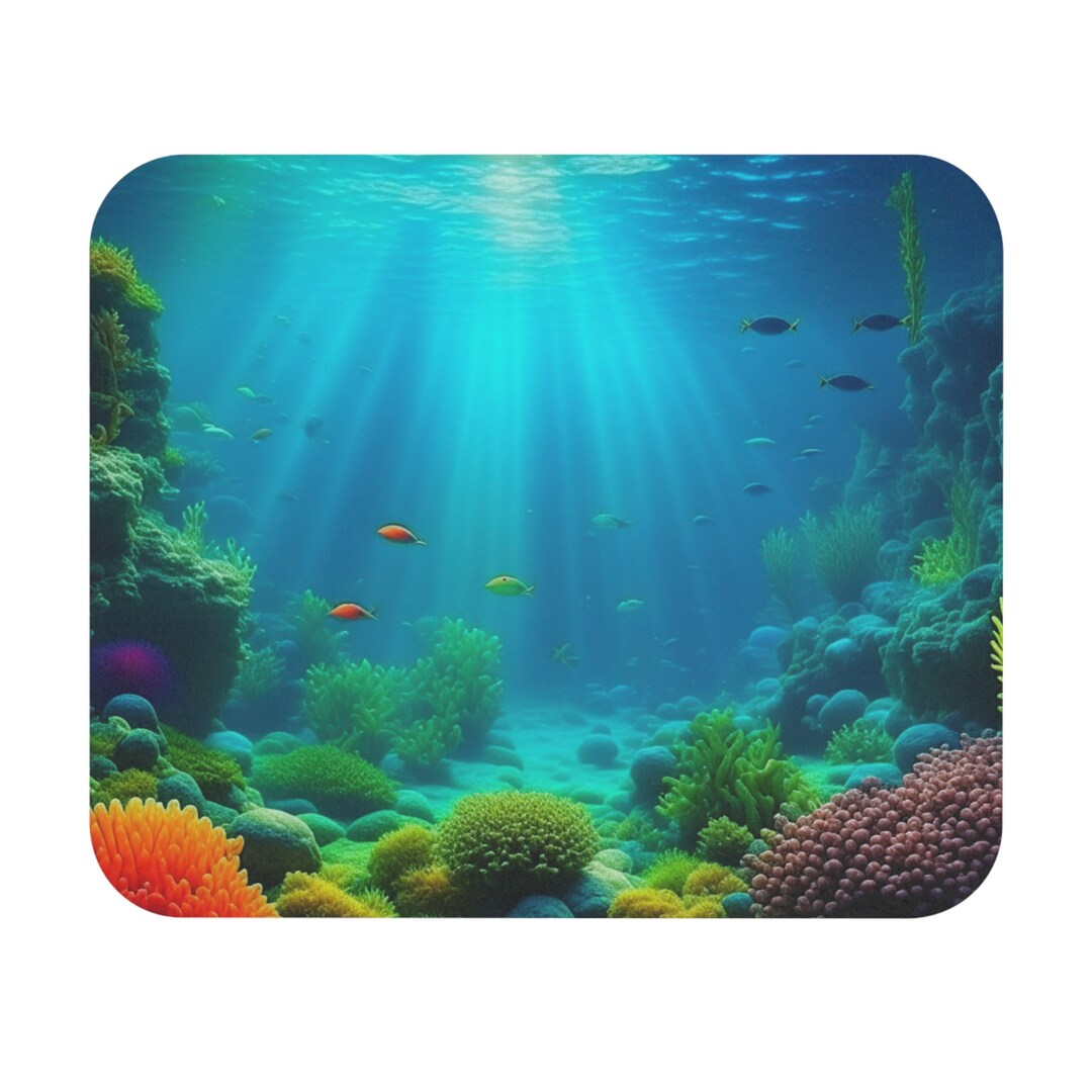 Underwater Wonderland Mouse Pad Ocean Mouse Pad Marine Mouse Pad for ...