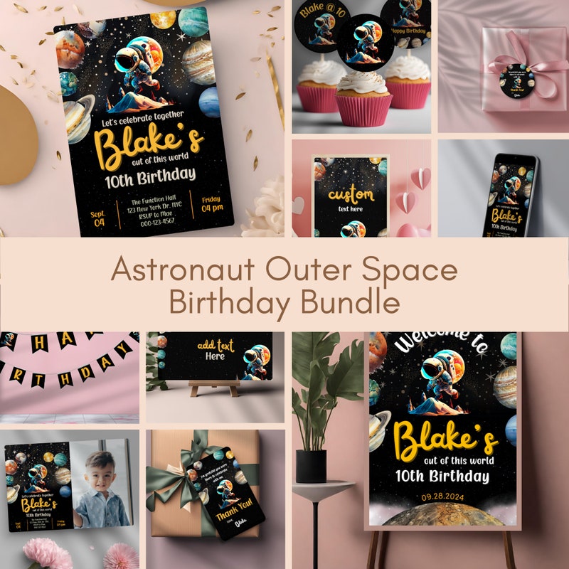 Blast off Birthday - Etsy