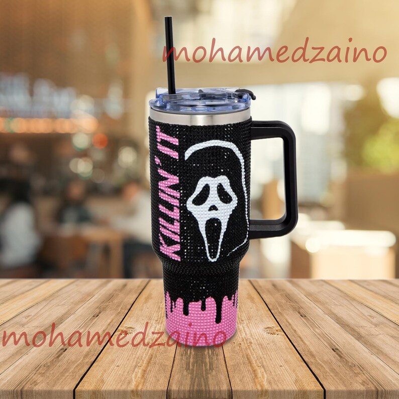 Halloween Ghost Bling 40oz Tumbler, Ghost Killin It Tumbler 40oz ...