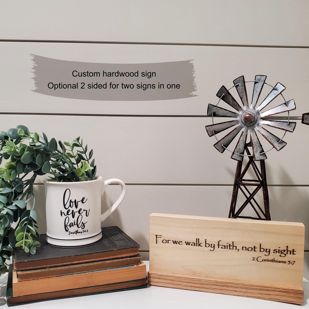 Custom Bible Verse Sign, Personalized Wood Sign, Christian Gift ...