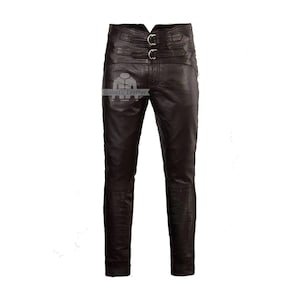 Men's HANDMADE Jim Morrison Dark Brown Leather Pants - Etsy