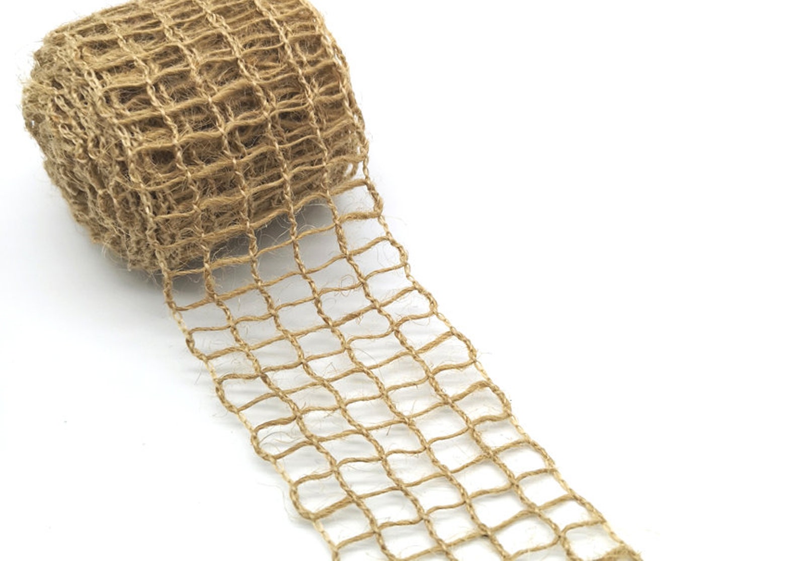 Natural Jute Burlap Hessian Jute Ribbon Twine Flower Pattern Wedding ...