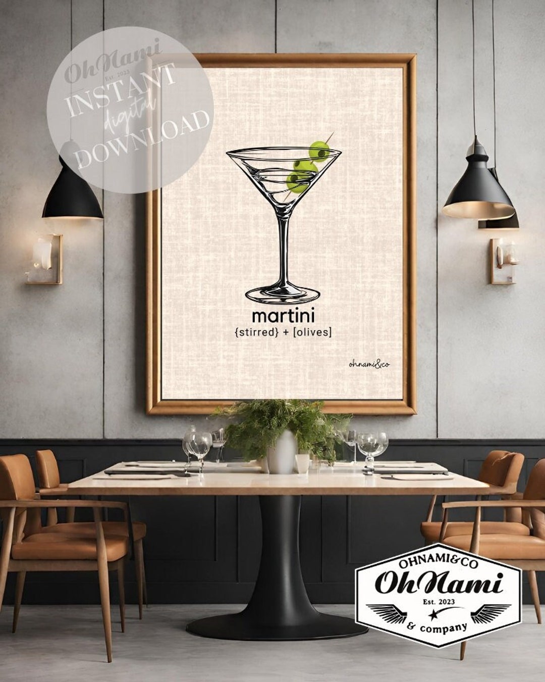Martini Wall Poster Sexy Martini Print, Martini Cocktail Art, Classic ...