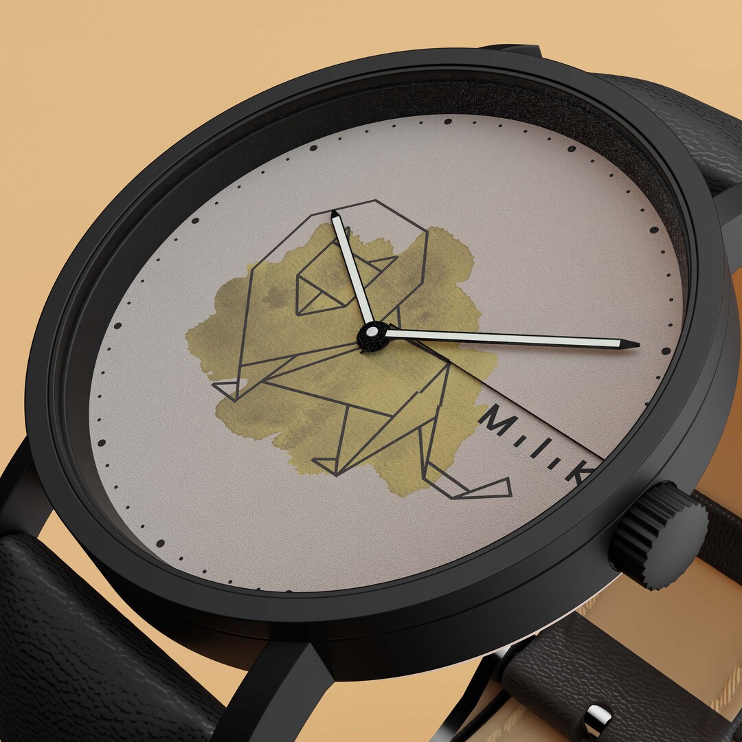 Gemini Zodiac Sign Birth Color Origami Art Deco Watch Ladies ...